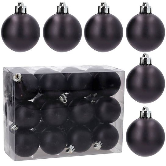 Bombki Matowe Czarne 4cm 24szt - Inna marka | Sklep EMPIK.COM