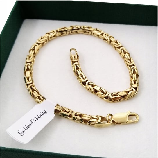 BRANSOLETKA SPLOT KRÓLEWSKI 925 + 585 PREZENT DLA ŻONY NA ROCZNICĘ ...