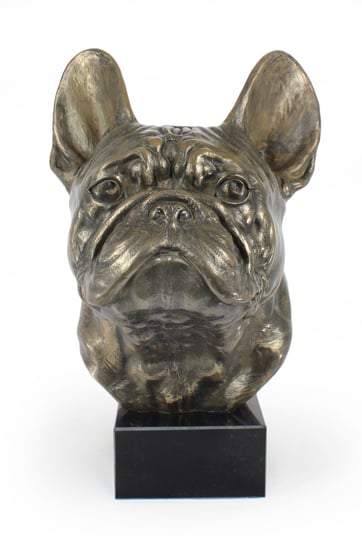 Buldog francuski - popiersie psa, duża statuetka, głowa psa na ...