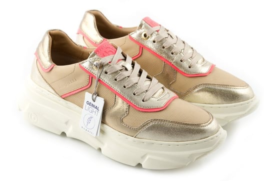 Buty damskie Bugatti sneakersy beżowe skórzane -40 - Bugatti | Sport ...