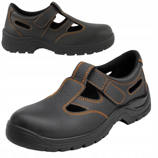 Buty robocze męskie BEZ PODNOSKA sandały ochronne BHP przewiewne LEKKIE ...