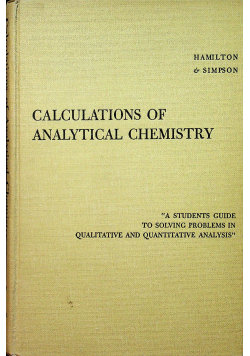 Calculations of analytical chemistry - Opracowanie zbiorowe | Książka w ...
