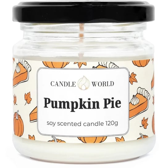 Candle World sojowa świeca zapachowa w szklanym słoiczku Pumpkin Pie ...