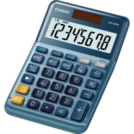 Casio MS-88EM Kalkulator stacjonarny niebieski Ekran: 8 ogniw ...