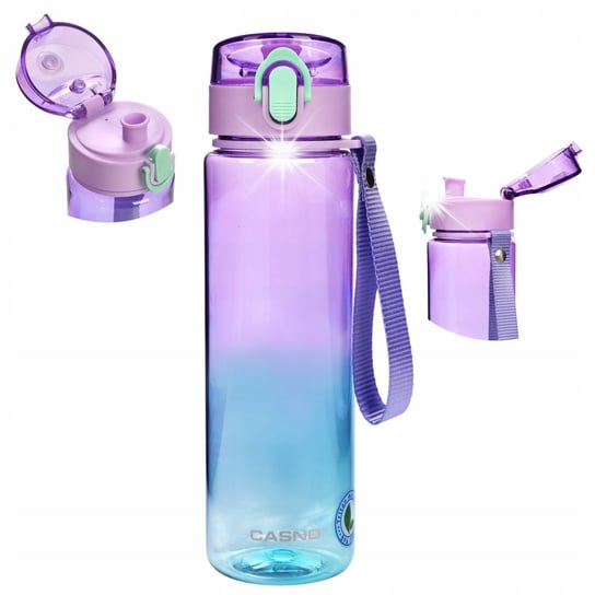 CASNO Bidon Butelka Szkolna Na Wodę Dla Dziewczynki Z Ustnikiem 560 ml ...
