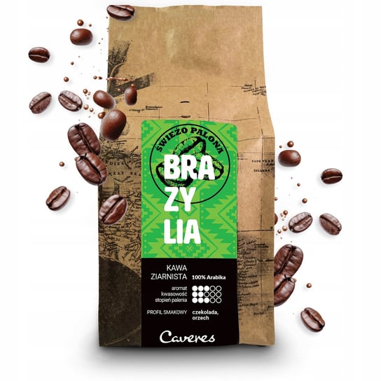 Caveres Brazylia Santos Kawa Ziarnista 250g - CAVERES | Sklep EMPIK.COM