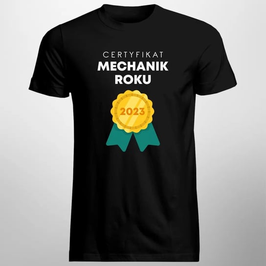 Certyfikat Mechanik Roku 2023 - męska koszulka na prezent dla mechanika - Koszulkowy | Moda ...