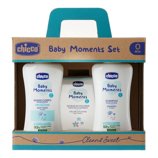 Chicco, Baby Moments, Zestaw Kosmetyków, 3 Szt. | Sklep EMPIK.COM