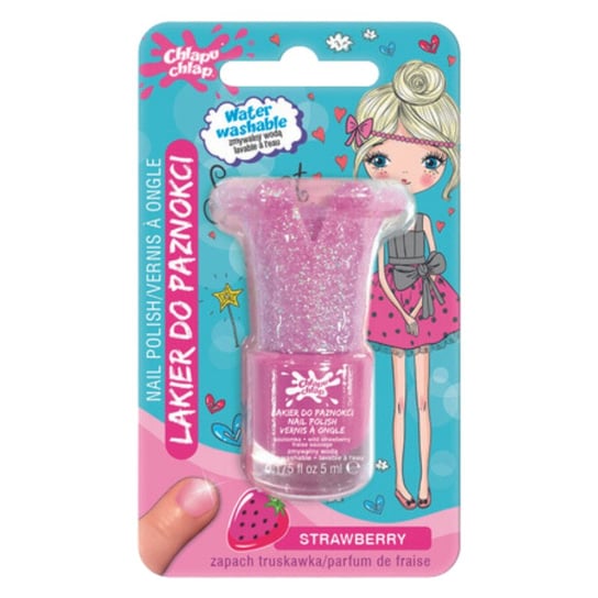 Chlapu Chlap Jasnoróżowy Lakier Do Paznokci Zmywalny Wodą 5Ml - Chlapu ...
