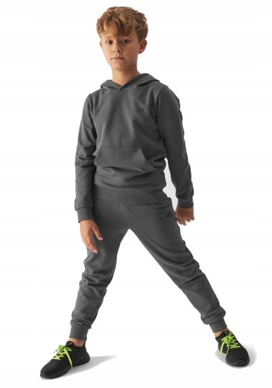 Chłopięce spodnie dresowe 4F joggery M0811 25S szary 128 cm - 4F ...