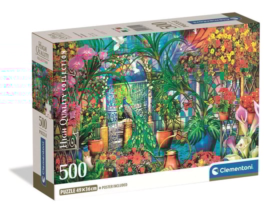 Clementoni, puzzle 500 compact the greenhouse caretakers 35579 ...