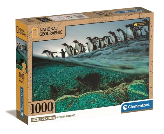 Clementoni, puzzle, kompaktowe opakowanie, National Geographic ...