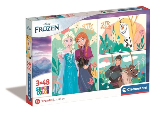 Clementoni, Puzzle Super Kolor Disney Frozen 25284, 3x48 el ...