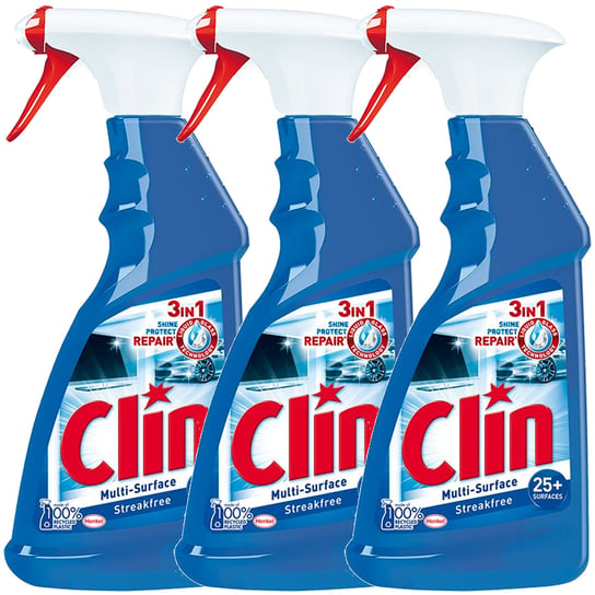 Clin Multi Shine Płyn Do Mycia Szyb Okien 3 X 500Ml Pl - Clin | Sklep ...