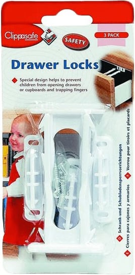 Clippasafe, Zabezpieczenie szafek i szuflad, 3 szt. - Clippasafe ...