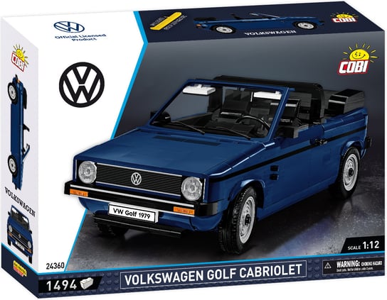 Cobi Volkswagen, Samochód, Golf Cabriolet 1494 Kl., Cobi-24360 - Inna ...
