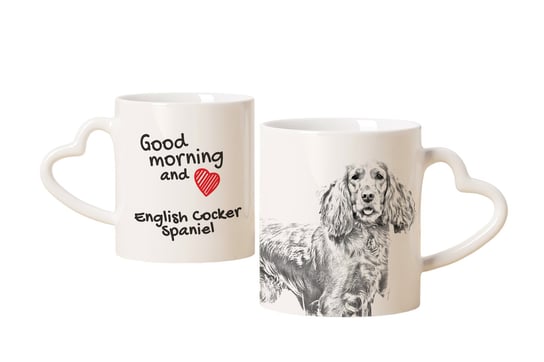 Cocker spaniel angielski kubek z psem good morning serce Art-Dog - Inna ...