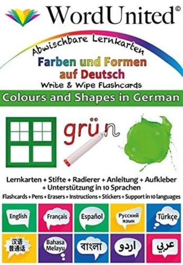 Colours and Shapes in German: Write & Wipe Flashcards - Opracowanie ...