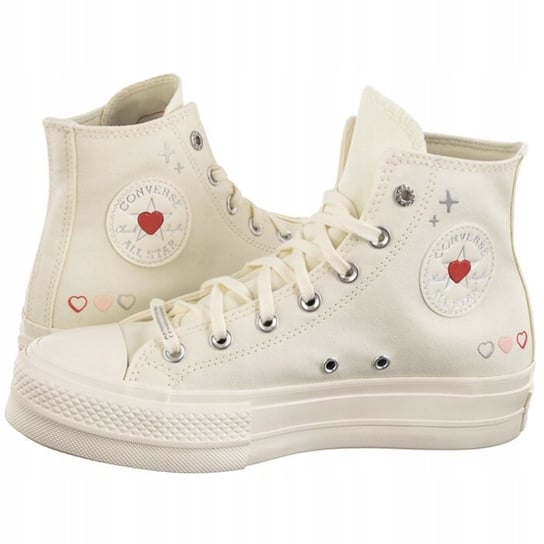 Converse trampki damskie CTAS LIFT EGRET Lift na platformie serca Y2K ...