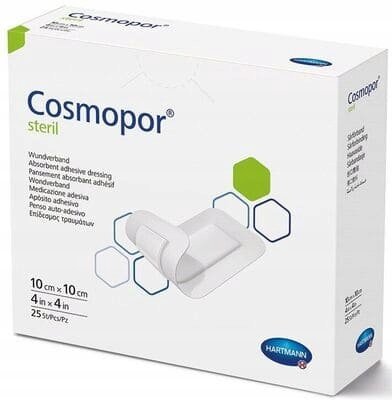 Cosmopor Transparentny Opatrunek Sterylny 10 cm X 10 cm, 25 szt ...