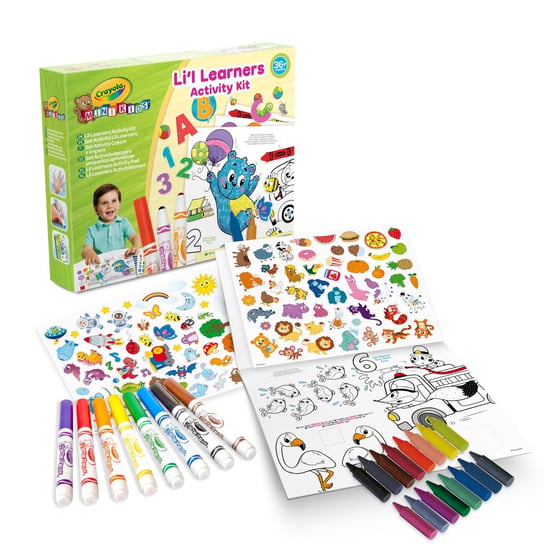 CRAYOLA Mini Kids, Zestaw pierwszych kolorów i naklejek, kreatywna ...