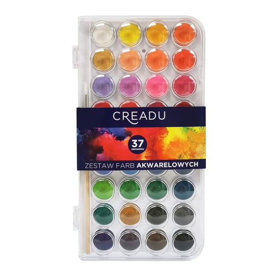 Creadu, Zestaw farb akwarelowych, 37 elementów - Creadu | Sklep EMPIK.COM