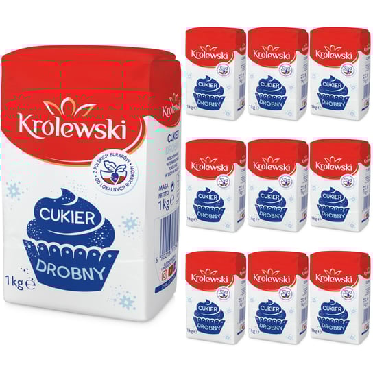 Cukier Królewski, cukier kryształ biały drobny, 10 x 1 kg - Südzucker ...