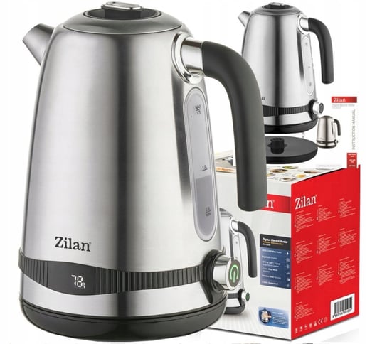 Czajnik Elektryczny Stal Nierdzewna Regulacja Temperatury 2200W - Zilan | AGD Sklep EMPIK.COM