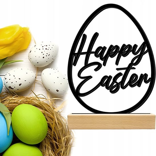 Czarne Jajko Wielkanocne Figurka Do Stroika Z Podstawką - decortrend | Sklep EMPIK.COM