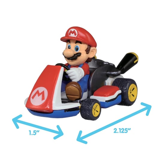 TOMY Mario Kart Pull Back Racers - zabawki Nintendo Mario, w tym Mario ...