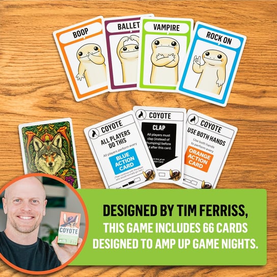 Exploding Kittens - Tim Ferriss present Coyote, 10 minutes, Coyote Card ...