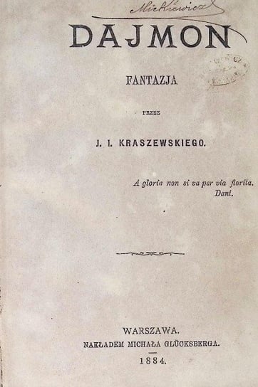 Dajmon Fantazja 1884 r. - Opracowanie zbiorowe | Książka w Empik