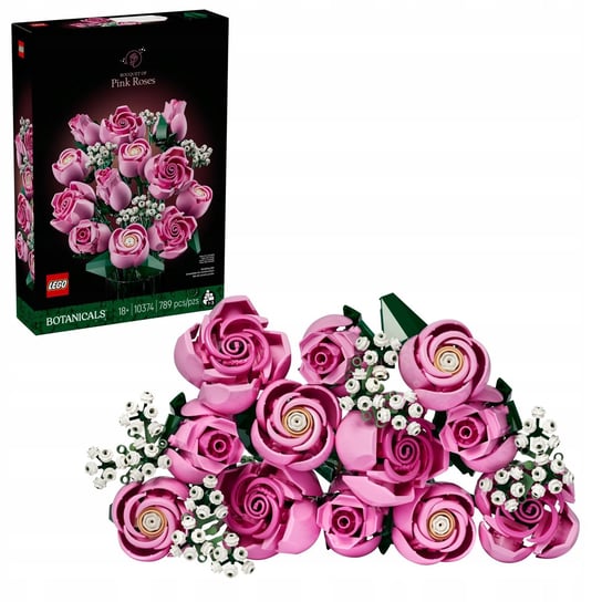 LEGO Botanicals - Bukiet różowych róż flowers Kwiaty róże LEGO PREZENT ...