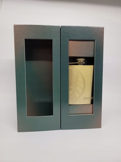 JAGERMEISTER BOX Metalowa ZŁOTA PIERSIÓWKA MIEJSCE NA BUTELKĘ NA ...