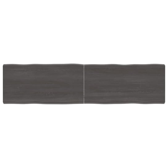 Dębowy blat 160x40 cm ciemny brąz - Zakito Europe | Sklep EMPIK.COM