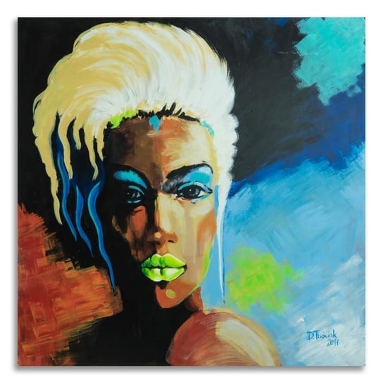 Deco panel CARO Portret kobiety 2, 100x100 cm - Feeby | Sklep EMPIK.COM