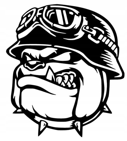 Dekoracja 3D Obraz Groźny Pies Motocyklista J132 - Inny producent | Sklep EMPIK.COM