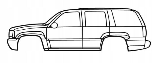 DEKORACJA ścienna Obraz Samochód CADILLAC ESCALADE 1ST GEN 1999 135x41 ...