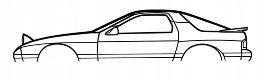 DEKORACJA ścienna Obraz Samochód Mazda RX-7 Fc GTU 90x19 cm ...