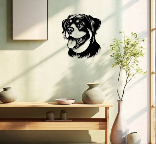 DEKORACJA ścienna Obraz wzór PIES ROTTWEILER 81x90 cm - WrapFactory ...