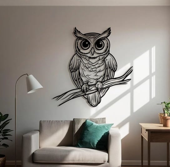 DEKORACJA ścienna Obraz wzór SOWA - WrapFactory Dekoracje | Sklep EMPIK.COM