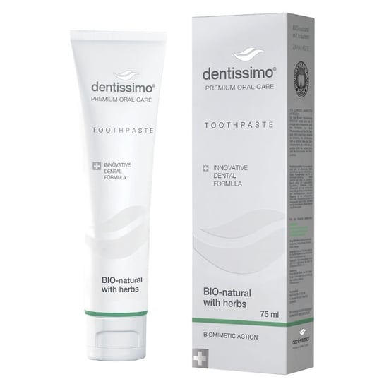 Dentissimo, Bio Natural with Herbs Toothpaste, Naturalna pasta do zębów z ziołami, 75ml | Sklep ...