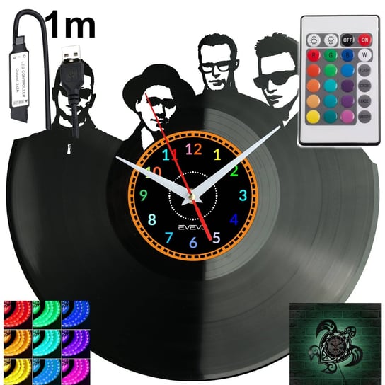 Depeche Mode Zegar Ścienny Podświetlany LED RGB Na Pilota Płyta ...