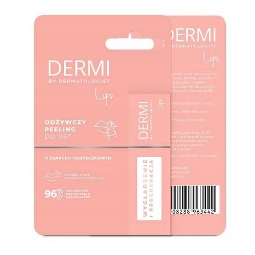 DERMI Lips Odżywczy peeling do ust o zapachu ciasteczka, 4,4g | Sklep EMPIK.COM