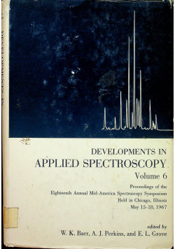 Developments in Applied Spectroscopy vol 6 - Opracowanie zbiorowe ...