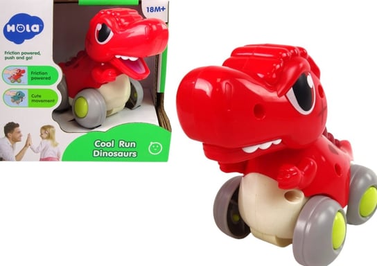Dinozaur Na Kółkach T-Rex Czerwony Figurka + Napęd Press & Go - Lean ...