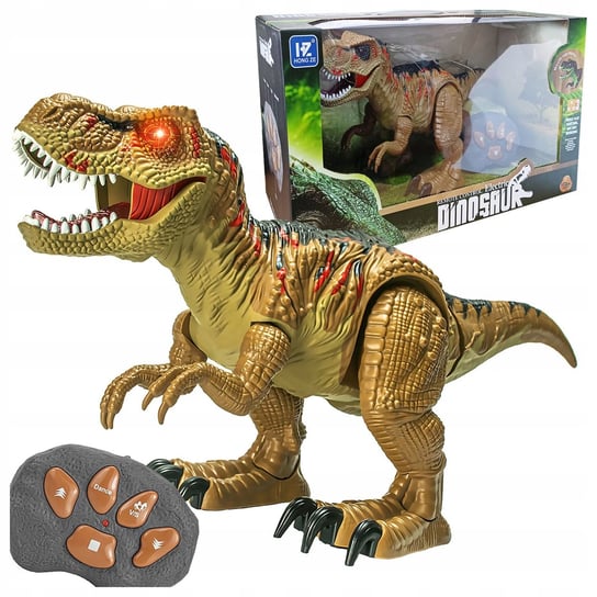 Dinozaur Sterowany Pilotem Dla Dzieci T-Rex Rc Chodzi Ryczy Tańczy Led ...