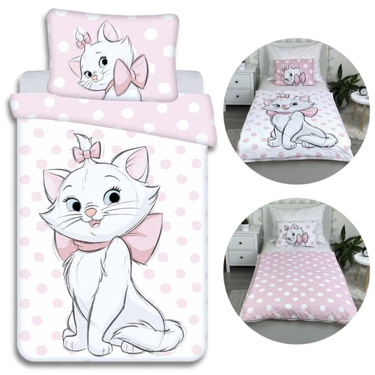 DISNEY Kotka Marie Komplet dziecięcej pościeli na zamek, pościel ...