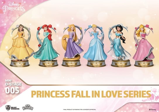 Disney Mini Diorama Stage Statues Princess Fall In Love Series 12 cm A ...