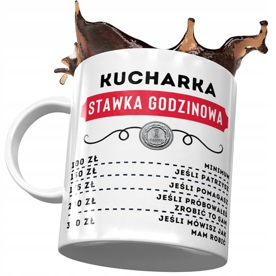 Dla Kucharki Kubek na Urodziny na Prezent z Nadrukiem ze Zdjęciem - PoliDraw | Sklep EMPIK.COM